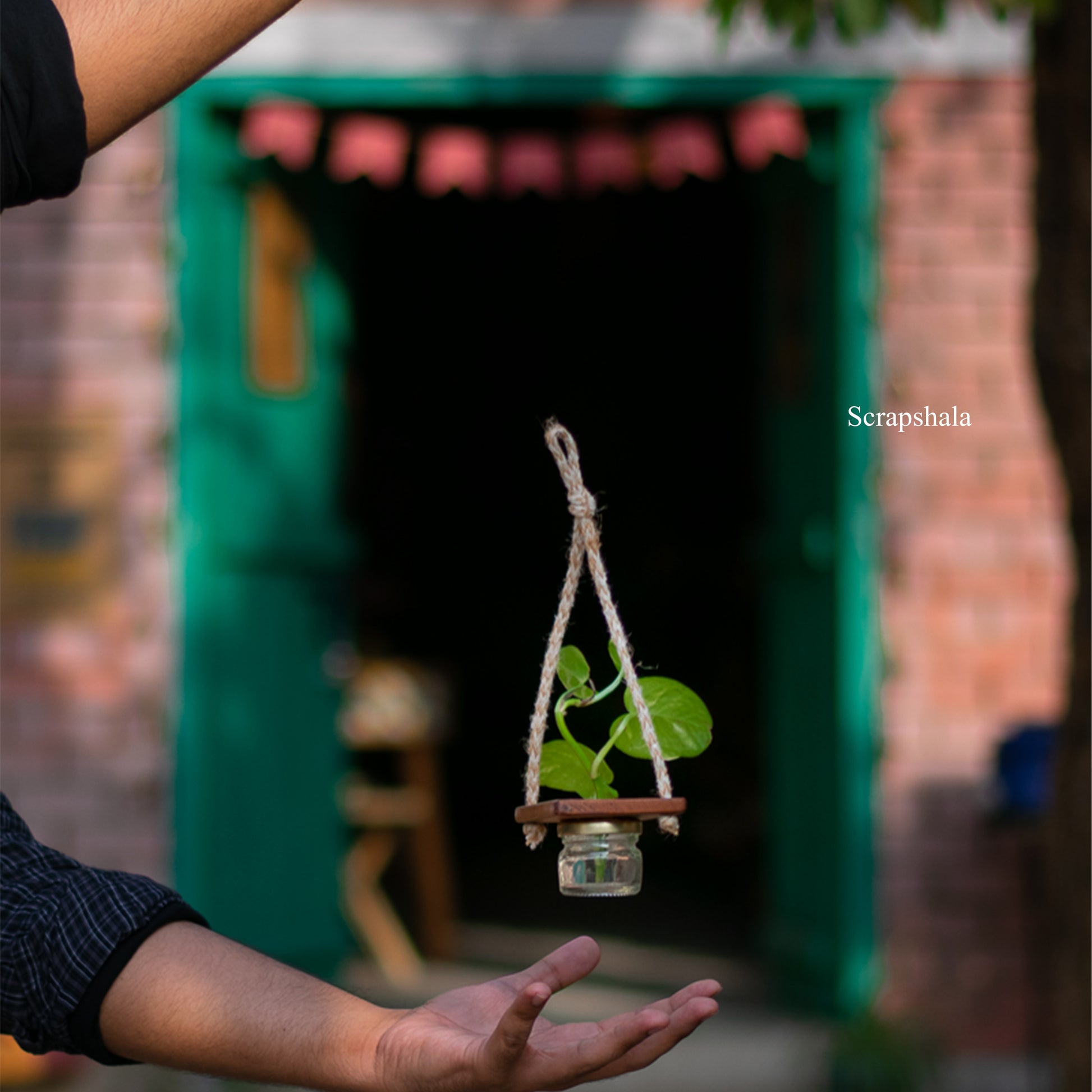 Mini Jar Hanging Planter | Multipurpose | Upcycled | Scrapshala – scrap ...